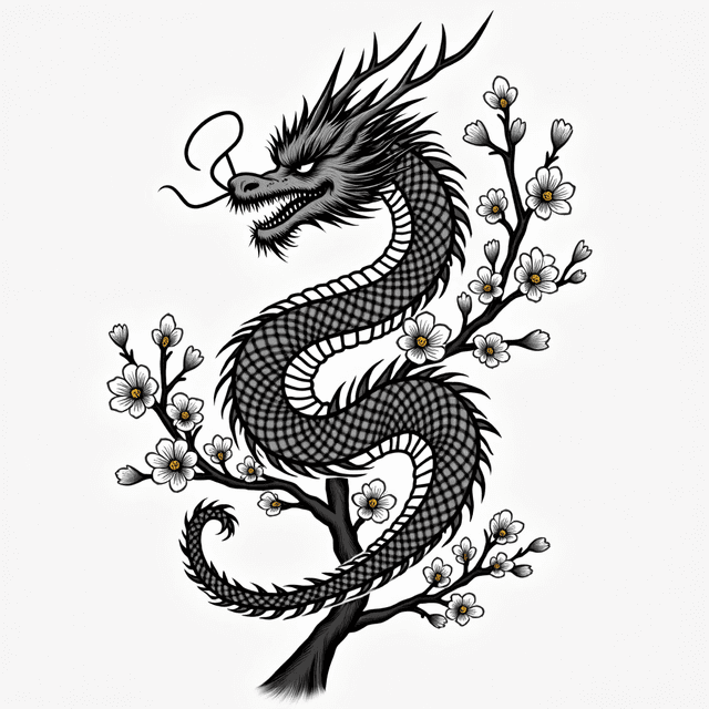 Japanese dragon wrapped | Japanese Tattoo