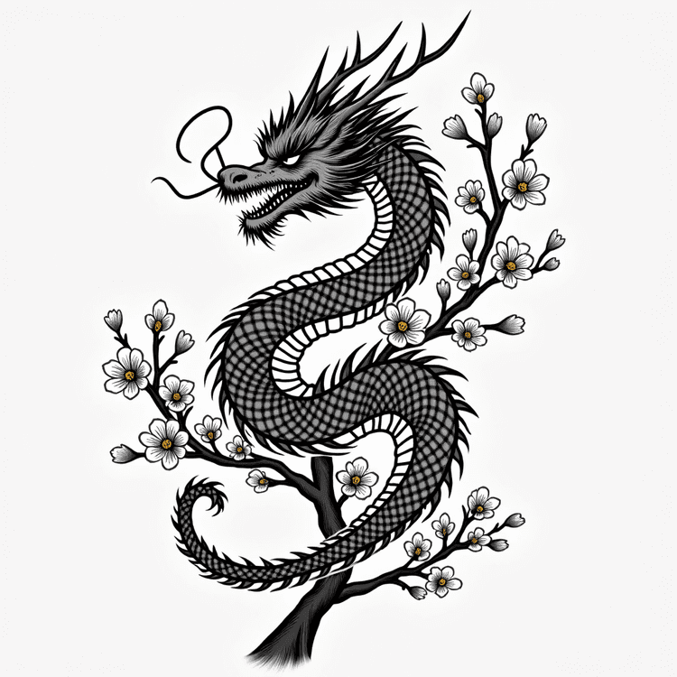 Japanese dragon wrapped | Japanese Tattoo