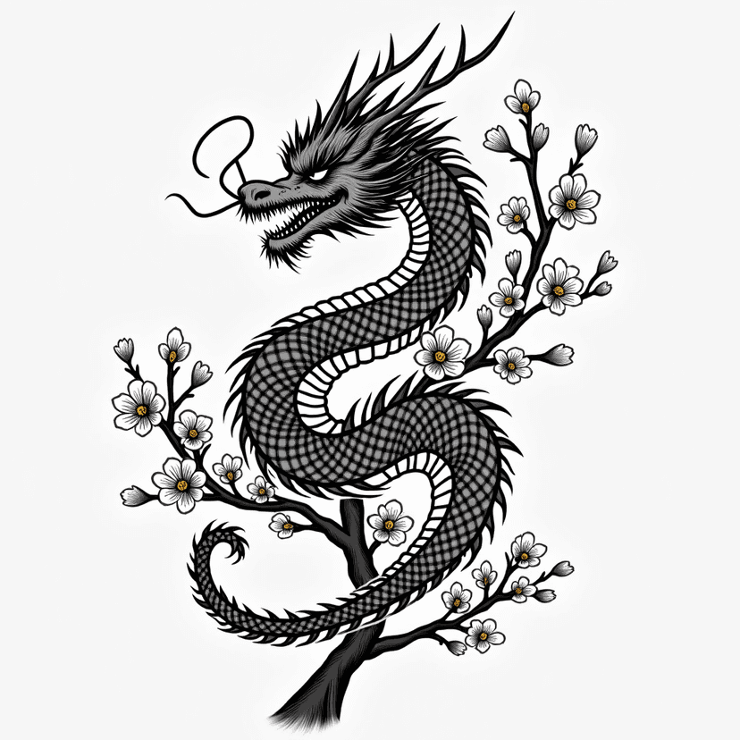 Japanese dragon wrapped | Japanese Tattoo